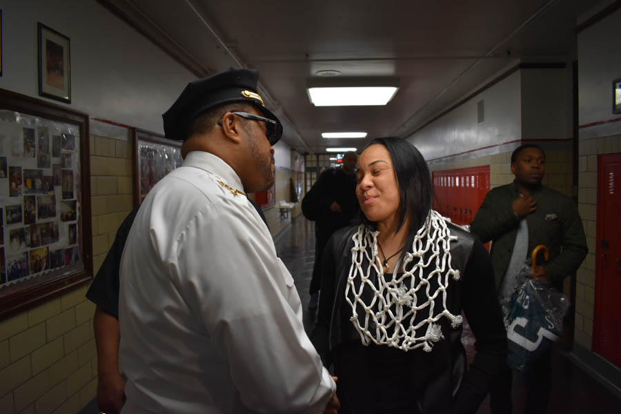 After National Championship, Dawn Staley Revisits Dobbins Tech – Spirit ...